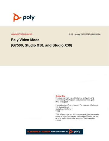 Poly G7500 Administrator Guide | Manualzz