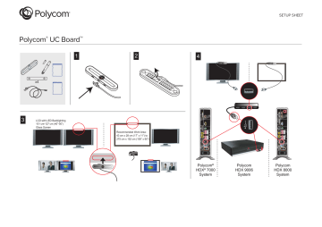 Poly HDX 8000 Setup Sheet | Manualzz