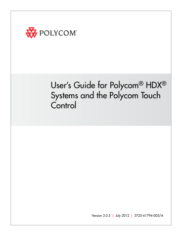 Poly HDX 8000 Guide | Manualzz