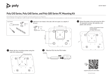 Poly G85-T Setup Sheet | Manualzz