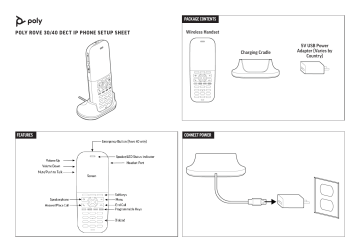 Poly Rove 40 DECT Handset Setup Sheet | Manualzz