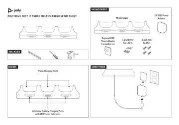 Poly Rove 40 DECT Handset Setup Sheet | Manualzz