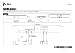 Poly Studio X30 - Setup Sheet, Reference guide, Reference manual