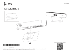 Poly Studio X30 - Setup Sheet, Reference guide, Reference manual