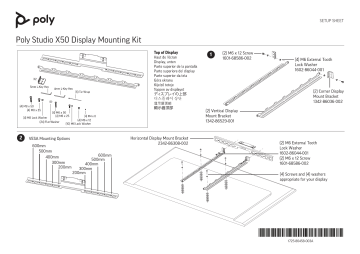 Poly Studio X50 Setup Sheet | Manualzz