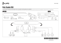 Poly Studio X50 - Setup Sheet, Quick Start, Reference guide