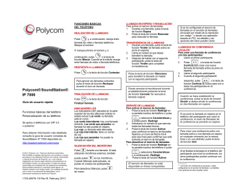 Poly SoundStation IP 7000 Guía del usuario | Manualzz