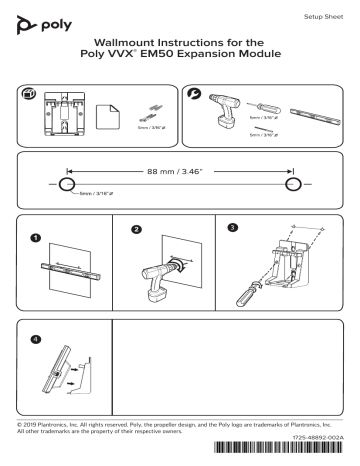 Poly VVX EM50 Expansion Module Instructions | Manualzz