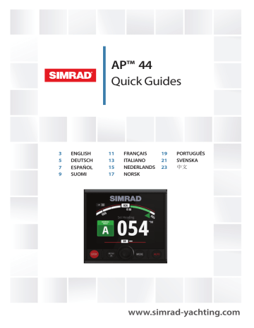 Simrad AP44 Schnellstartanleitung | Manualzz