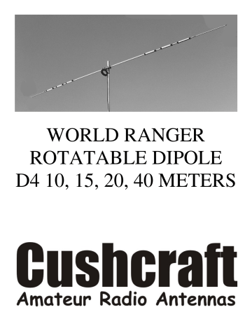 Cushcraft D-4 Owner's Manual | Manualzz
