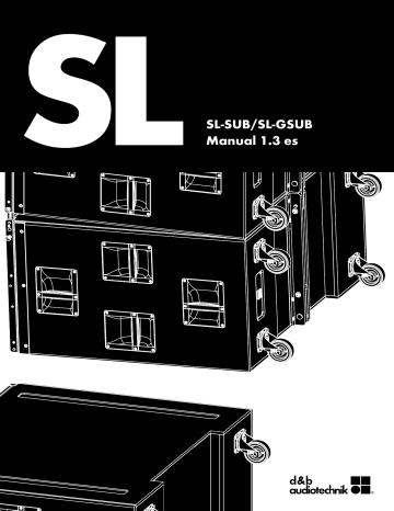 D&B SL-SUB/SL-GSUB Manual de usuario | Manualzz