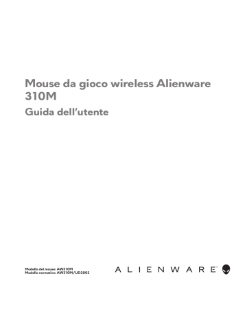 Alienware AW310M Wireless Gaming Mouse User's Guide | Manualzz