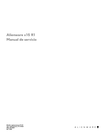 Alienware x15 R1 laptop Manual de usuario | Manualzz