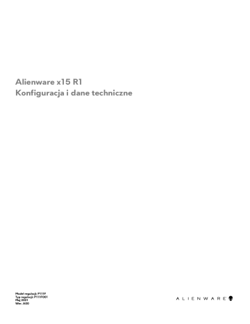 Alienware x15 R1 laptop User's Guide | Manualzz