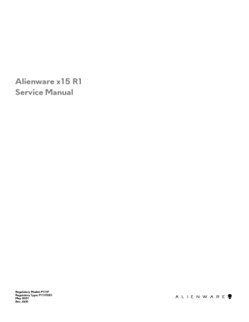 Alienware x15 R1 laptop Service Manual | Manualzz