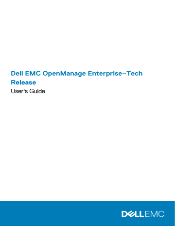 Dell EMC OpenManage Enterprise software User's Guide | Manualzz