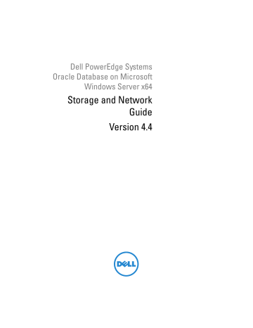 Dell Supported Configurations for Oracle Database 10g R2 for Windows User's Guide | Manualzz