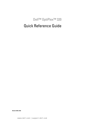 Dell OptiPlex 320 desktop Quick Start Guide | Manualzz
