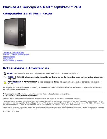 Dell OptiPlex 780 desktop Manual de usuario | Manualzz