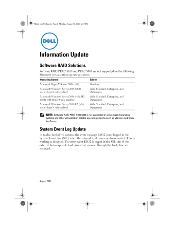 Dell PowerEdge R510 server User's Guide | Manualzz