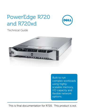 Dell PowerEdge R720xd server Reference Guide | Manualzz
