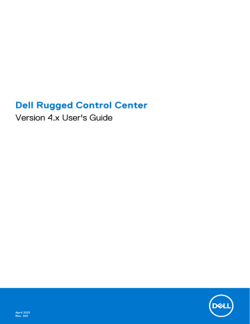 Dell Rugged Control Center software User's guide | Manualzz