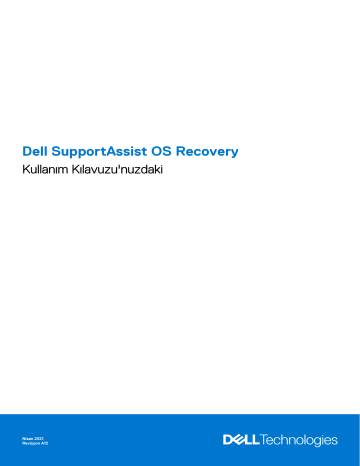 Dell SupportAssist OS Recovery software User's Guide | Manualzz
