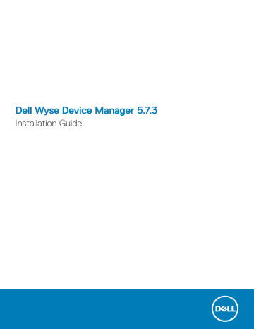 Dell Wyse Device Manager software Owner's Manual | Manualzz