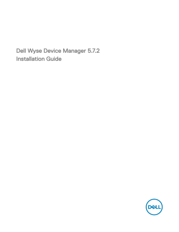 Dell Wyse Device Manager software Owner's Manual | Manualzz