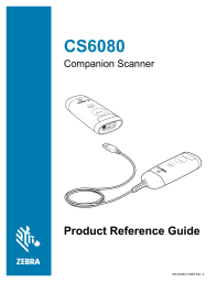 Zebra CS6080 - Reference guide, Quick start Guide, User Guide