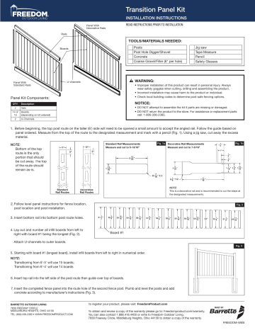 Freedom 73048530 Emblem 6-ft H x 8-ft W White Vinyl Flat-Top Fence ...