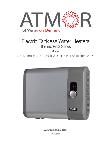 Atmor AT-912-29TP 29-kW 240-Volt 5.4-GPM Tankless Electric Water Heater ...