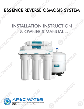 APEC Water ROES-50 ESSENCE 5-stage Mechanical Filtration Reverse ...