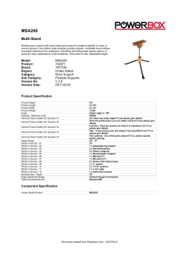 Triton Tools MSA200 - Reference guide, Manual, Operating and Safety ...