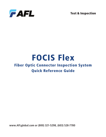 AFL FOCIS Flex Quick Reference Manual | Manualzz