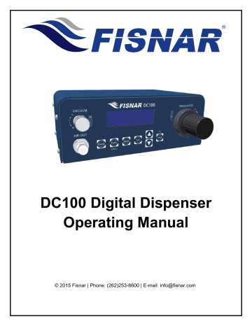 FISNAR DC100 Operating Manual | Manualzz
