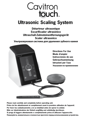 DENTSPLY Cavitron Touch Directions For Use Manual | Manualzz