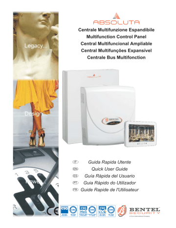 Bentel Security Absoluta Manuale utente | Manualzz