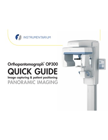 Instrumentarium OP300 Quick Manual | Manualzz
