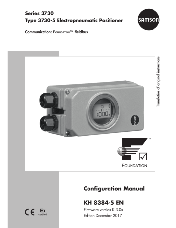 Samson FOUNDATION 3730-5 Configuration Manual | Manualzz