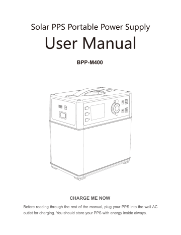 Bioenno Power BPP-M400 User Manual | Manualzz