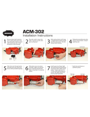 Muncie ACM-302 Installation Instructions | Manualzz