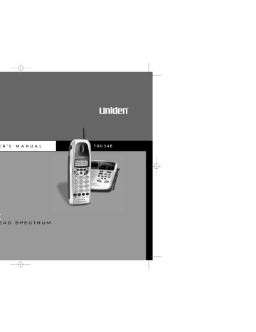 Uniden TRU348 Owner's Manual | Manualzz
