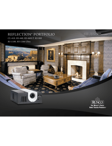 Runco Reflection RS-1100 Brochure & Specs | Manualzz