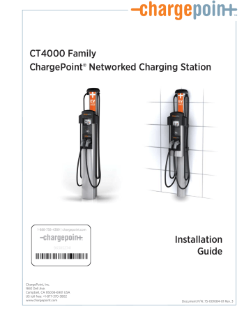 ChargePoint CT4000 Family, CT4000 SERIES Installation Manual | Manualzz