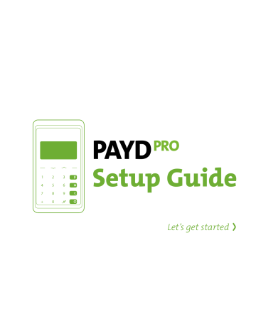 Moneris PAYD PRO Setup Manual | Manualzz