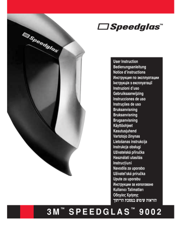 3M Speedglas 9002 User Instruction | Manualzz
