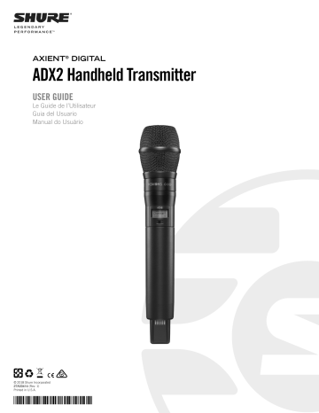 Shure ADX2, Axient User Manual | Manualzz