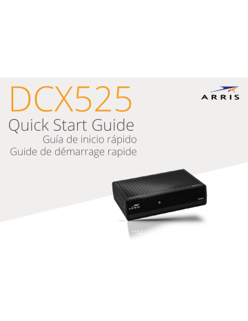 Arris DCX525 Quick Start Guide | Manualzz