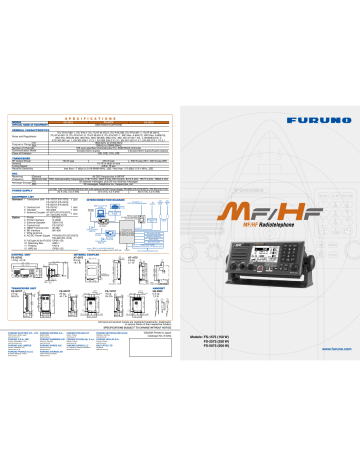 Furuno FS-2575 (250 W) Quick Manual | Manualzz